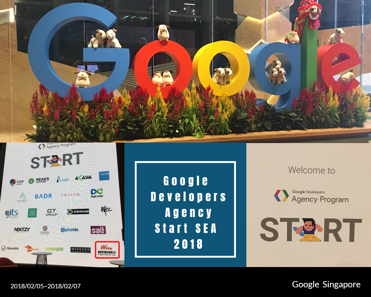 大感謝!崴浤科技受邀參加Google Developers Agency Start SEA 2018!